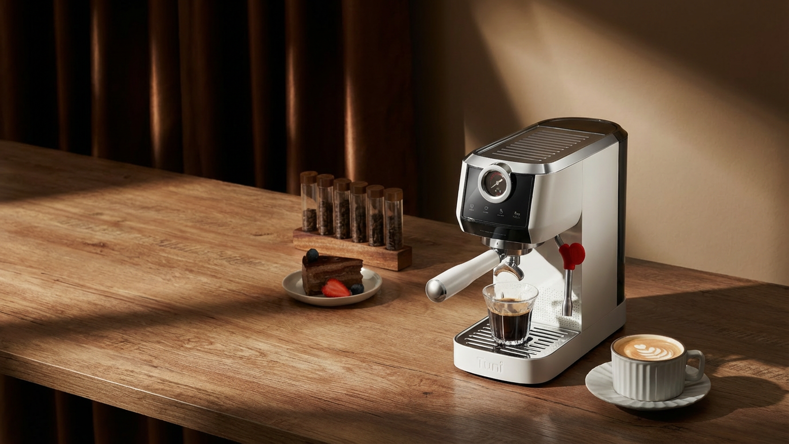 TUNI Espresso Machine with Grinder, Espresso Tools, Best For Beginners ...